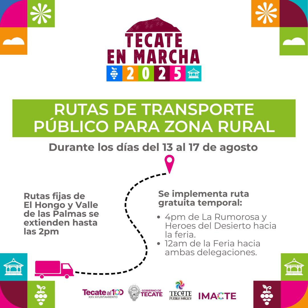 ESTABLECEN RUTAS DE TRANSPORTE PÚBLICO PARA ZONA RURAL DURANTE LA FERIA ...